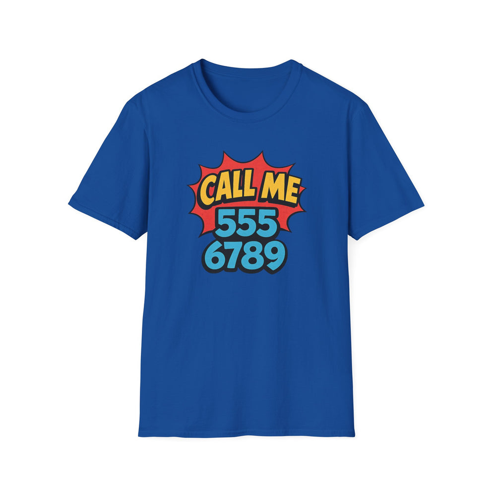 Call Me 555-6789 Retro Graphic Tee | Walking Canvas | Funny Phone ...